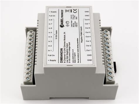 DIM NDIN Channel Negative LED Dimmer Volt Controlled DIN Mount PWM V V Low Voltage