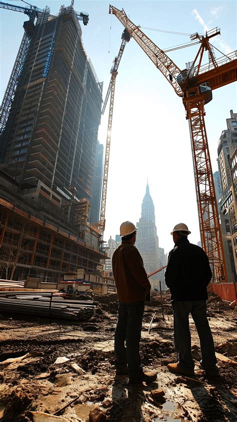Free Urban Construction Site Image Construction Urban Workers