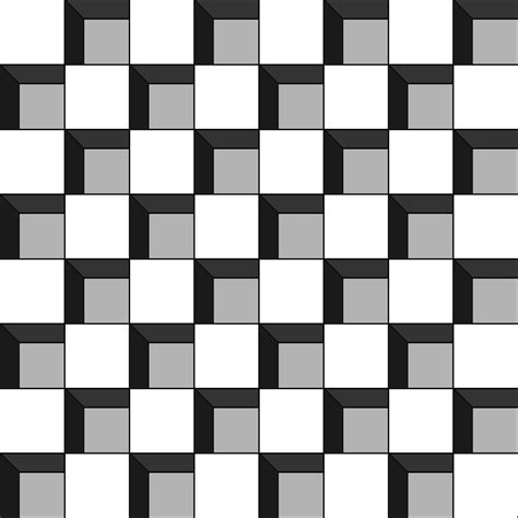 Simple Black And White Geometric Cube Pattern 43312534 Vector Art At Vecteezy