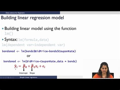 Free Video Simple Linear Regression Model Building From Nptel Noc Iitm Class Central