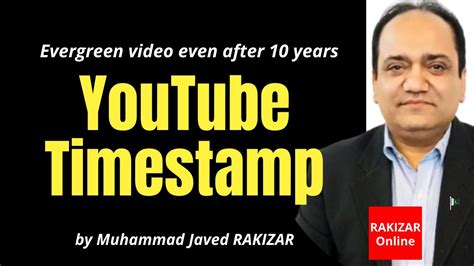 What Is Timestamp In Youtube Youtube Timestamp Tutorial Rakizar Online Youtube