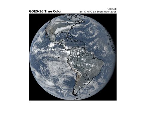 Goes 16 True Color Recipe — Unidata Python Gallery