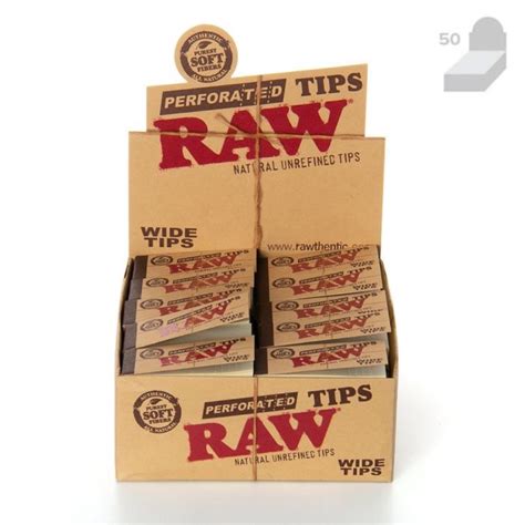 Raw Wide Tips Perforated