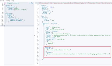 【elasticsearch】检索高亮 elasticsearch 高亮 csdn博客