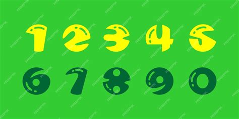 Premium Vector Number Set Vector Font Alphabet Modern Dynamic Flat Design With Brilliant