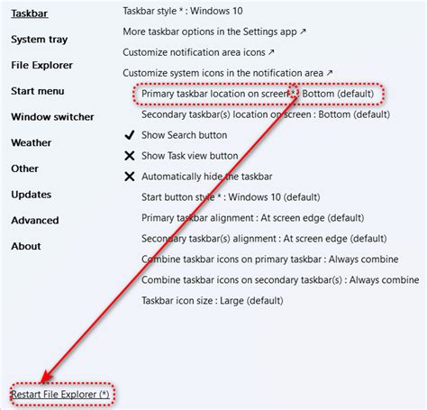 Dragging Taskbar Without Restarting Explorer · Issue 2284 · Valinet