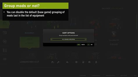 Enhanced Shop Sorting V1100 Моды для игр про автомобили от