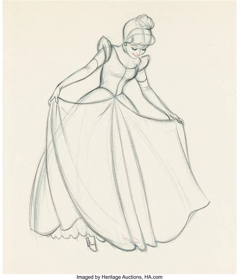 Cinderella Pencil Drawing