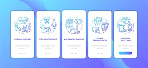 Changing Gender Roles Onboarding Mobile App Page Screen With Concepts Vector Art At Vecteezy