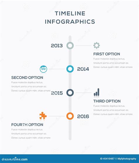 Timeline Infographics For Data Visualization Vector Illustration Stock Vector Illustration Timeline Infographics For Data Visualization Vector Illustration Stock Vector Illustration
