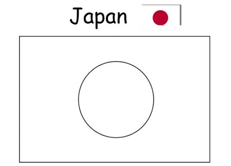 Geography Blog Japan Flag Coloring Page