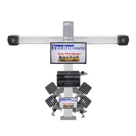 Technomatic 3d Wheel Alignment Machine Model Namenumber 50 Pro Plus