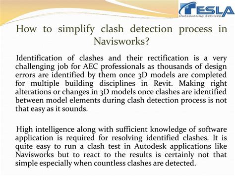 Ppt How To Simplify Clash Detection Process In Navisworks Powerpoint Presentation Id 7130857