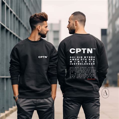 Cptn Original Double Sided Crew Amani Art