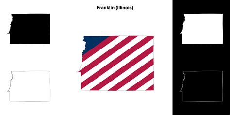 Franklin County Illinois Outline Map Set 43105486 Vector Art At Vecteezy