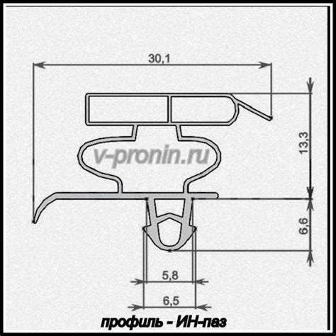 уплотнитель ИН-паз - уплотнитель холодильника (резина для холодильника ...
