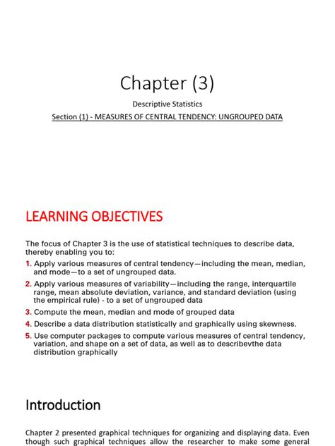Chapter 3 Section 1 Pdf Percentile Mean