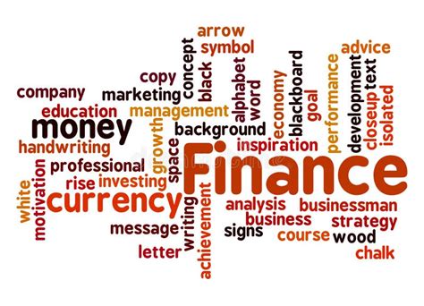 Word Cloud With Finance Concept Stock Illustration Illustration Of