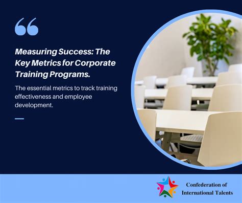 Metrics To Evaluate The Effectiveness Of Corporate Training Confederation Of International