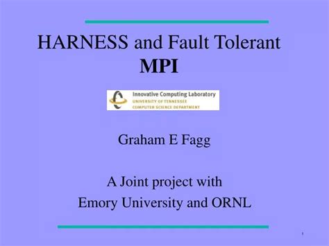 ppt harness and fault tolerant mpi powerpoint presentation free