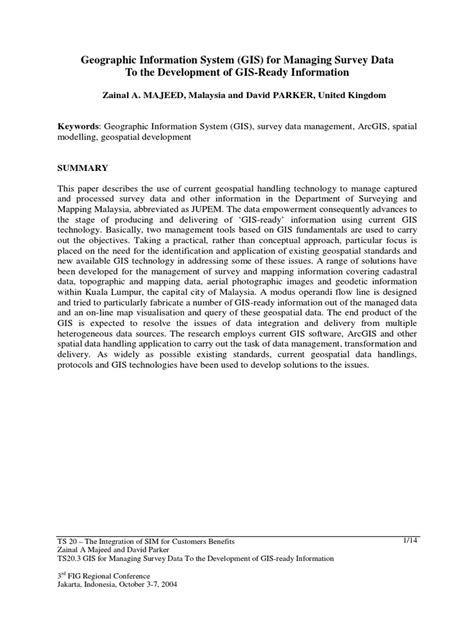 Pdf 2 Geographic Information System Gis Dokumentips