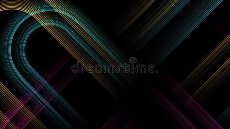 Colorful Minimal Lines Abstract Futuristic Tech Motion Background Stock Video Video Of Line