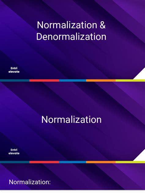 Normalization And Denormalization Pdf