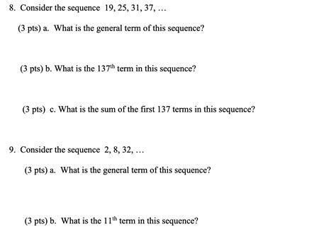 Solved Consider The Sequence Pts A Chegg