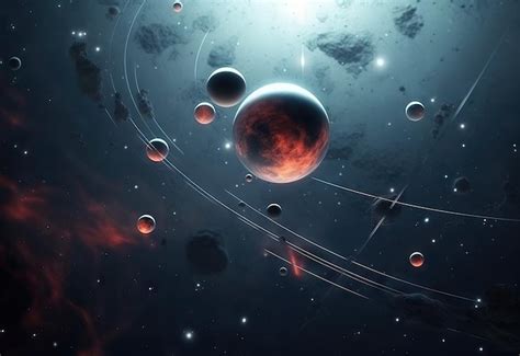 Premium Ai Image Science Fiction Space Visualisation Planetary System Premium Ai Image Science Fiction Space Visualisation Planetary System