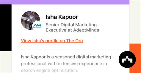 Isha Kapoor Senior Digital Marketing Executive At Adeptminds The Org