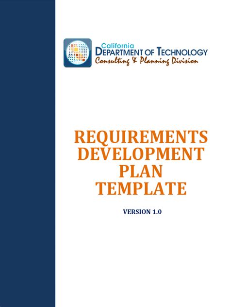 Requirements Development Plan Template Pdf System Systems Theory