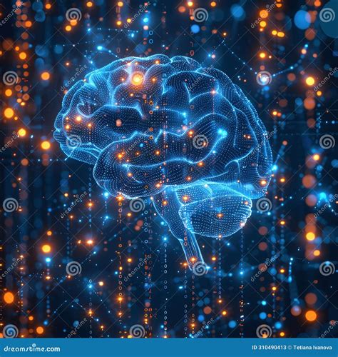 Neural Intricacies Ai S Binary Brain Mapped Stock Illustration Illustration Of Innovation