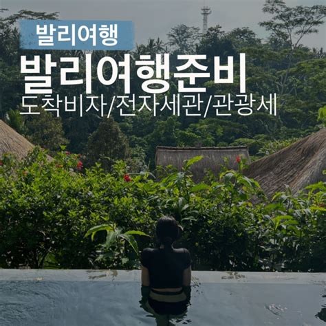 발리여행 사전준비 최신버전 발리도착비자 전자세관신고 관광세 납부하기 총정리 네이버 블로그