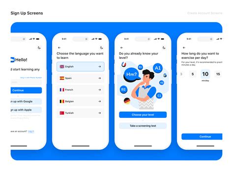 speaker — language learning app figma ui kit behance