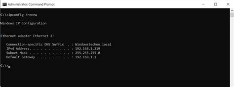 Ipconfig Windowstechno