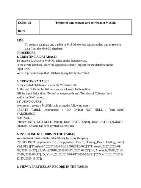 Ex No 5 Pdf
