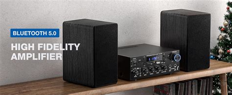 Facmogu Ks 33bt 2 1ch Stereo Audio Amplifier Receiver With Active Subwoofer Output