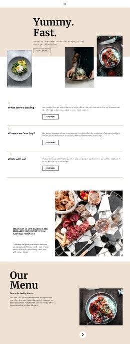 Restaurant Menu Html Code Example