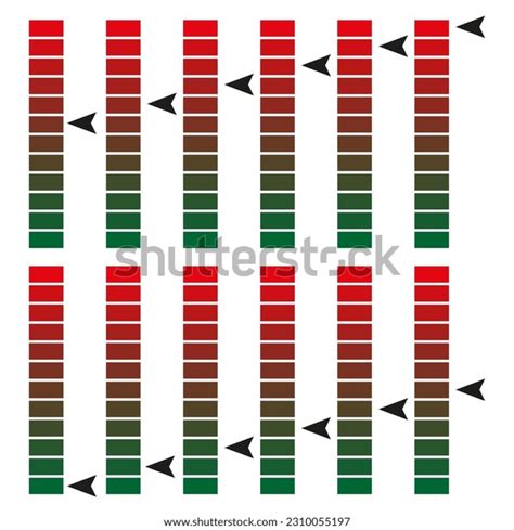 vertical level indicator set poor good stock vector royalty free