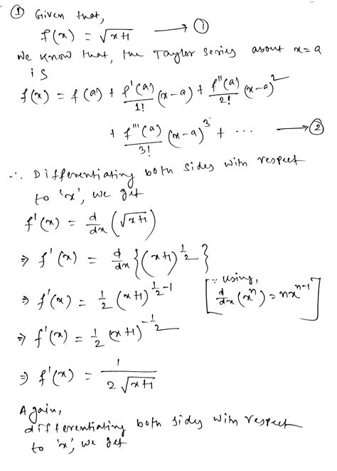 Solved Consider The Function Fx Vx 1 Let Th Be The Nth Degree