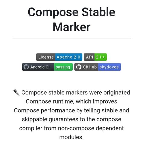Compose Stable Maker Library R MAndroidDev