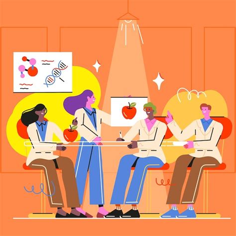 Premium Vector Art Class Discussion