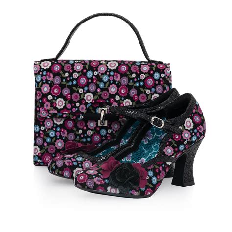 Nina Black Floral Ruby Shoo