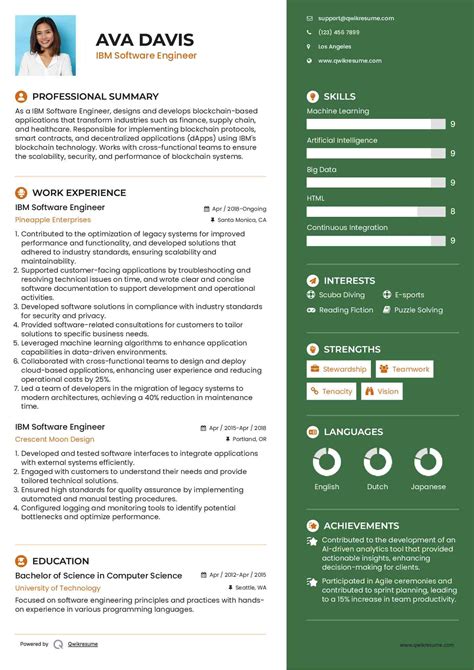 10 Ibm Software Engineer Resume Samples And Templates For 2026