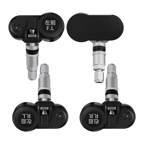 Solar Powered Wireless Tpms 43392mhz Led Display Car Tire Pressure Monitoring System With 4