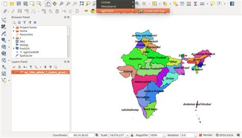 qgis2web create web maps