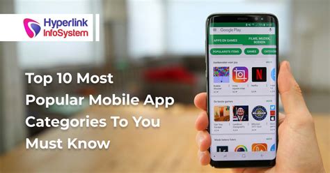 Top 10 Most Popular Mobile App Categories Hyperlink Infosystem