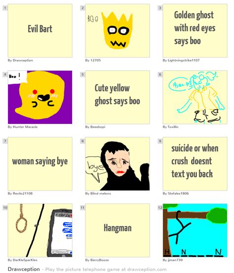 Evil Bart Drawception