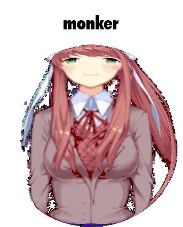 Monika Ddlc Sticker Monika Ddlc Deleteher Discover Share Gifs My XXX Hot Girl