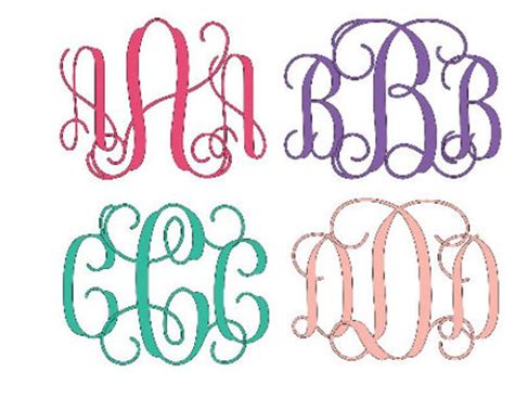 Svg Script Interlocking Monogram Font Svg Script Cursive Etsy